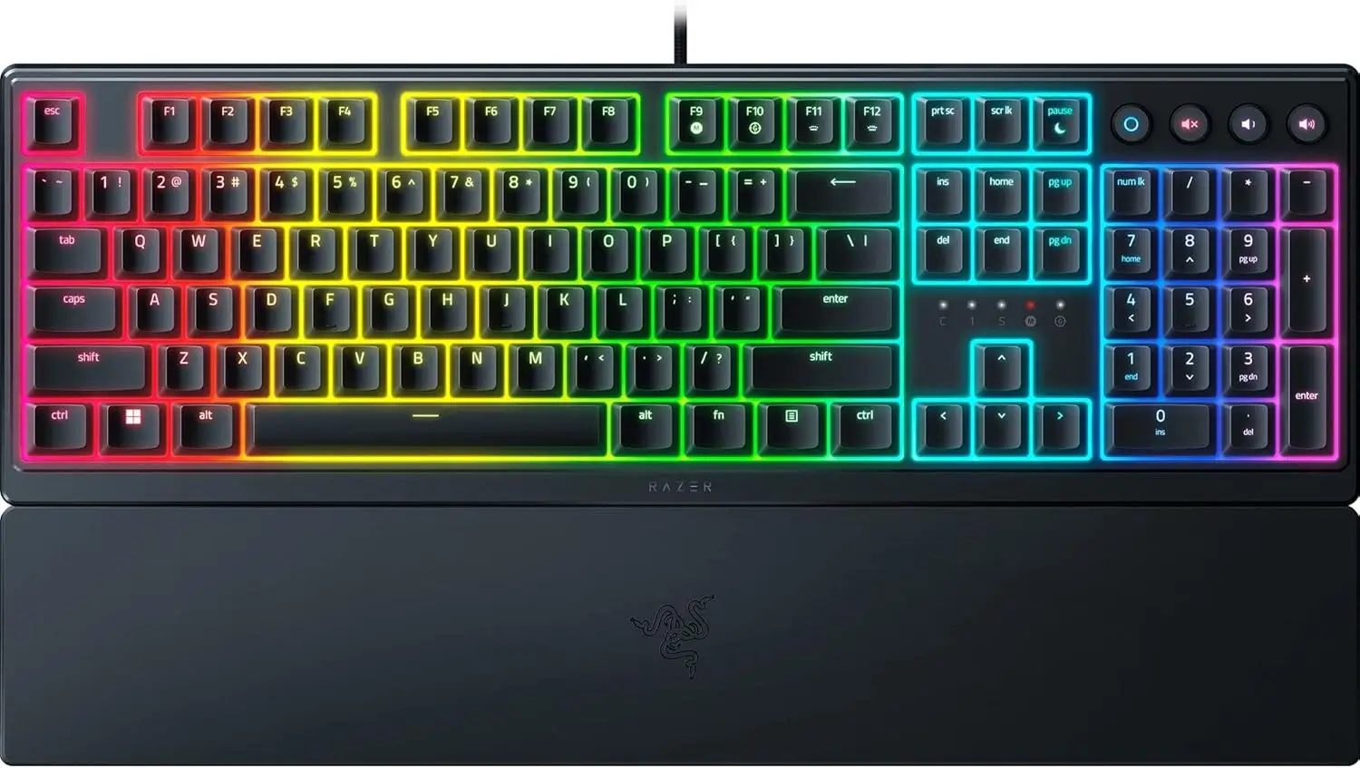 Razer Ornata V3 Low Profile Mecha-Membrane Wired RGB Gaming Keyboard ...