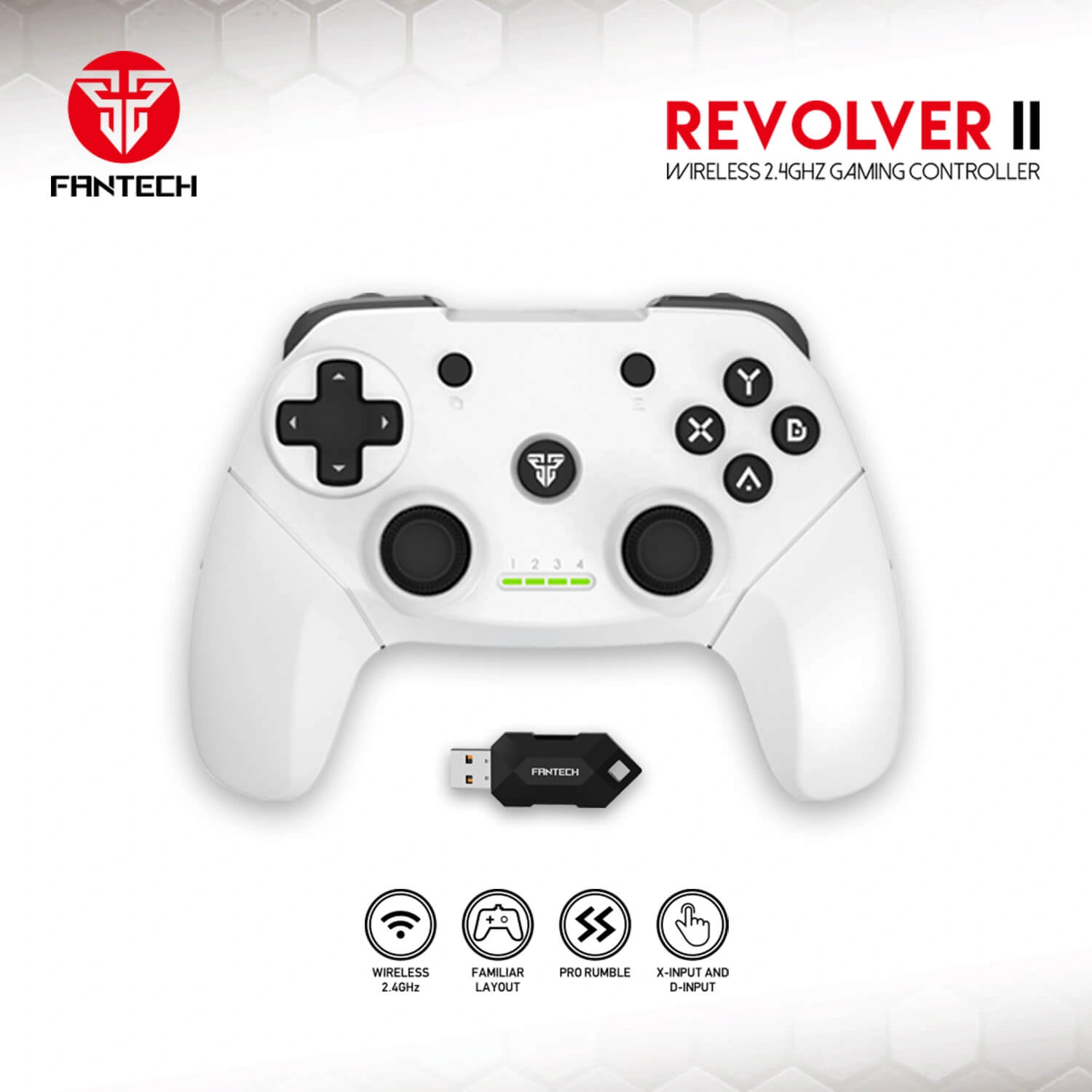 Fantech WGP12 REVOLVER Wireless Gaming Controller White | Midas ...