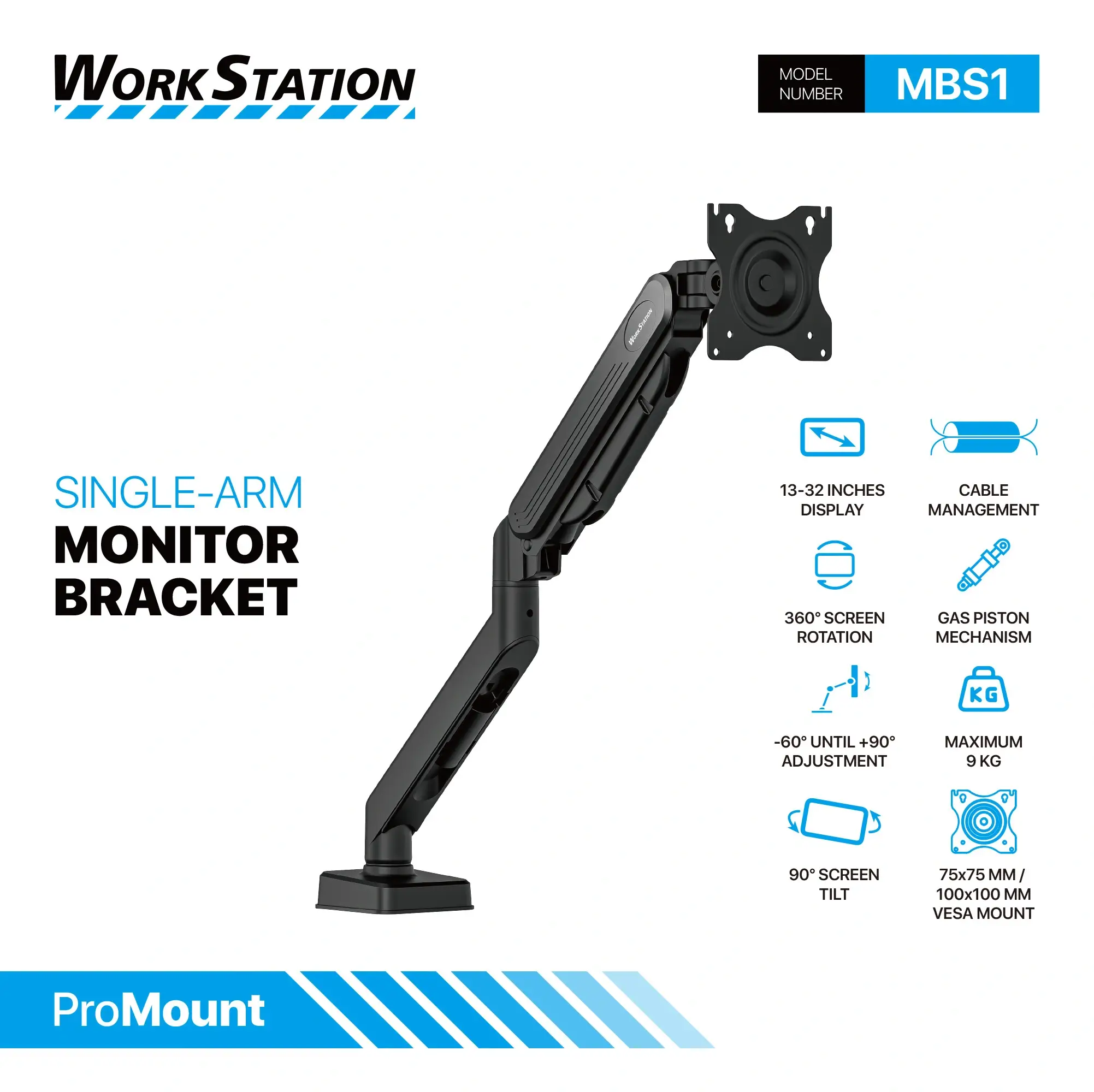 FANTECH Workstation MBS1 Monitor Stand Up to 32-inch Monitors | مركز ...