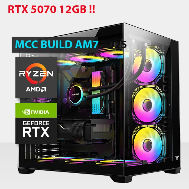 MCC AM7 MIDAS Gaming PC Build || AMD Ryzen 5 9600X 6-Core - GIGABYTE ...