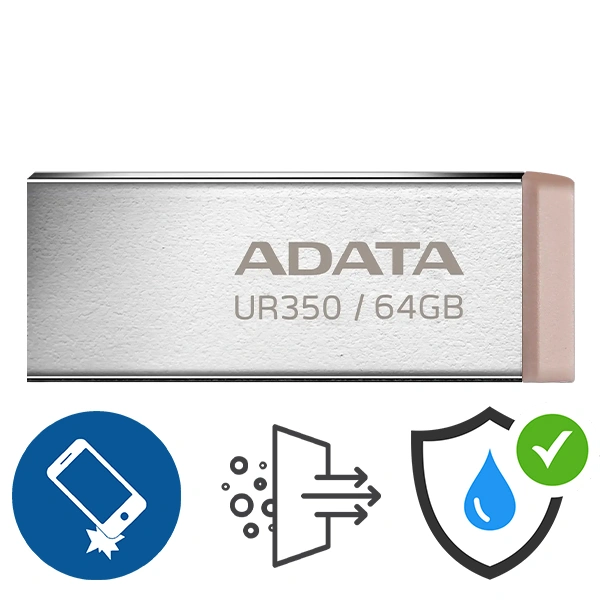 ADATA UR350 64GB USB Flash Drive - Beige (METAL) | Midas Computer ...